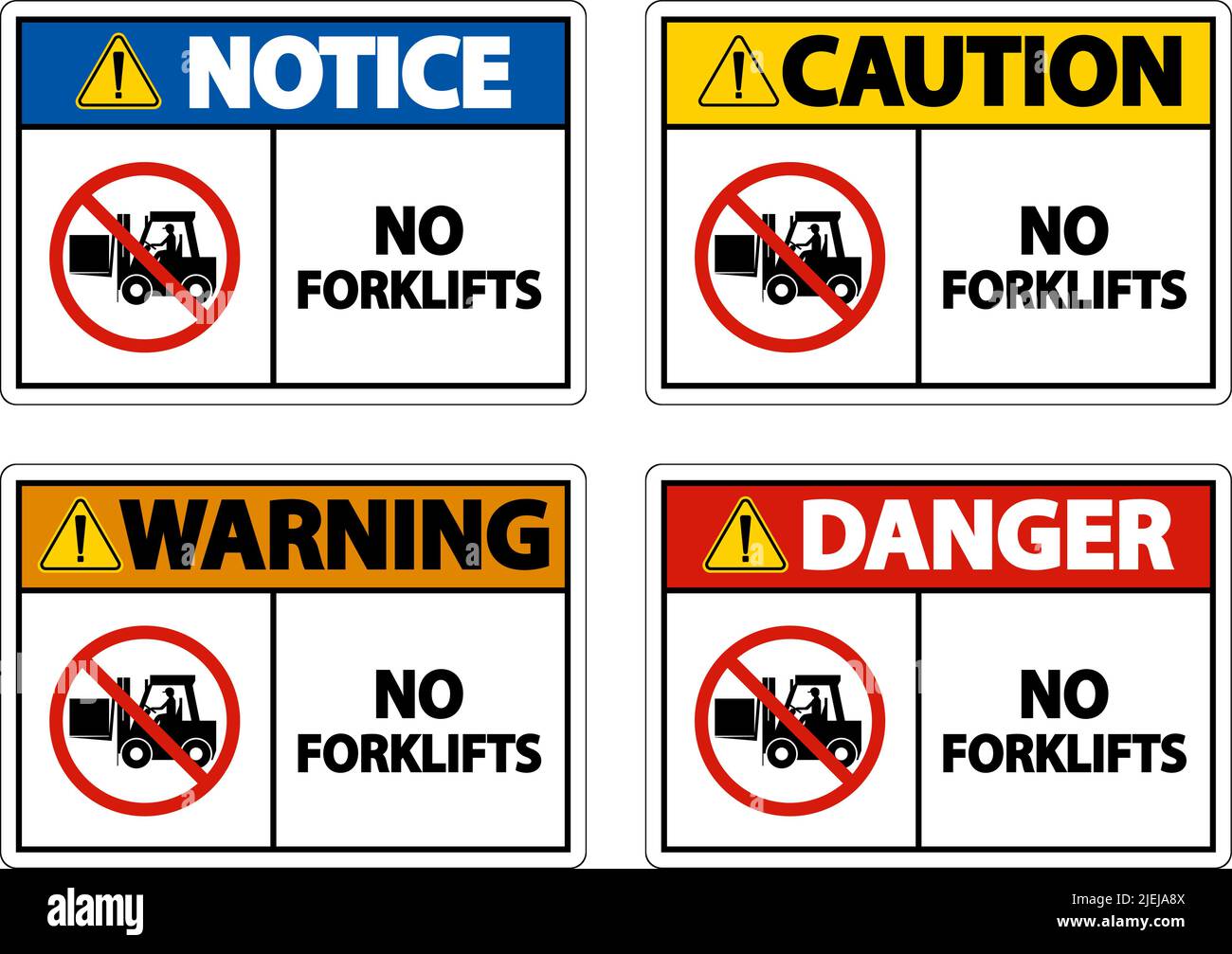Forklift prohibited sign hi-res stock photography and images - Alamy
