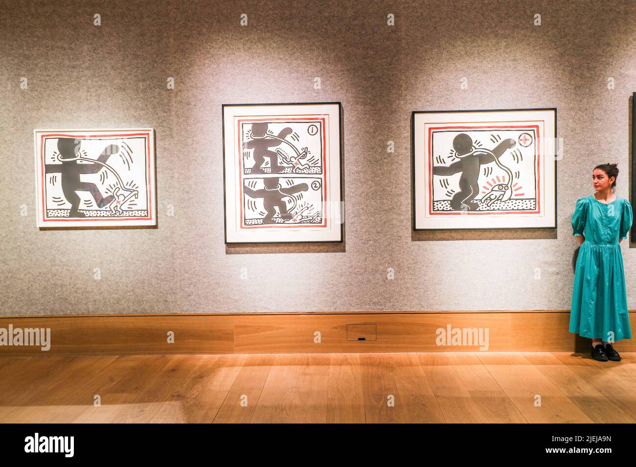 London UK 27 June 2022 Keith Haring (Free South Africa. Est £ 50,000 ...