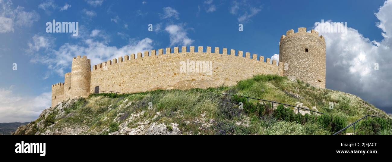 Castle at Castalla, Alicante province, Spain Stock Photo - Alamy