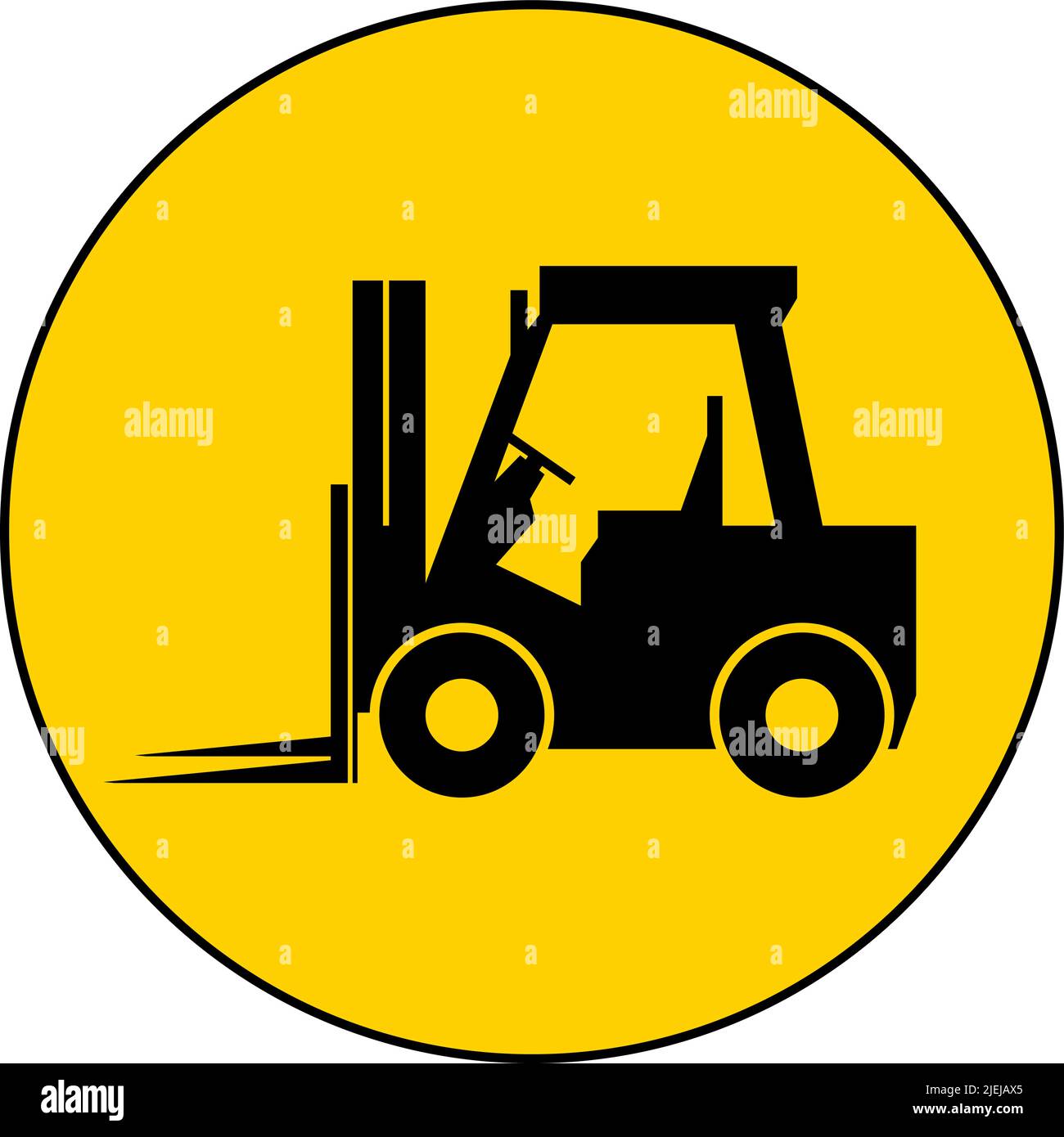 Forklift Floor Sign On White Background Stock Vector Image & Art - Alamy