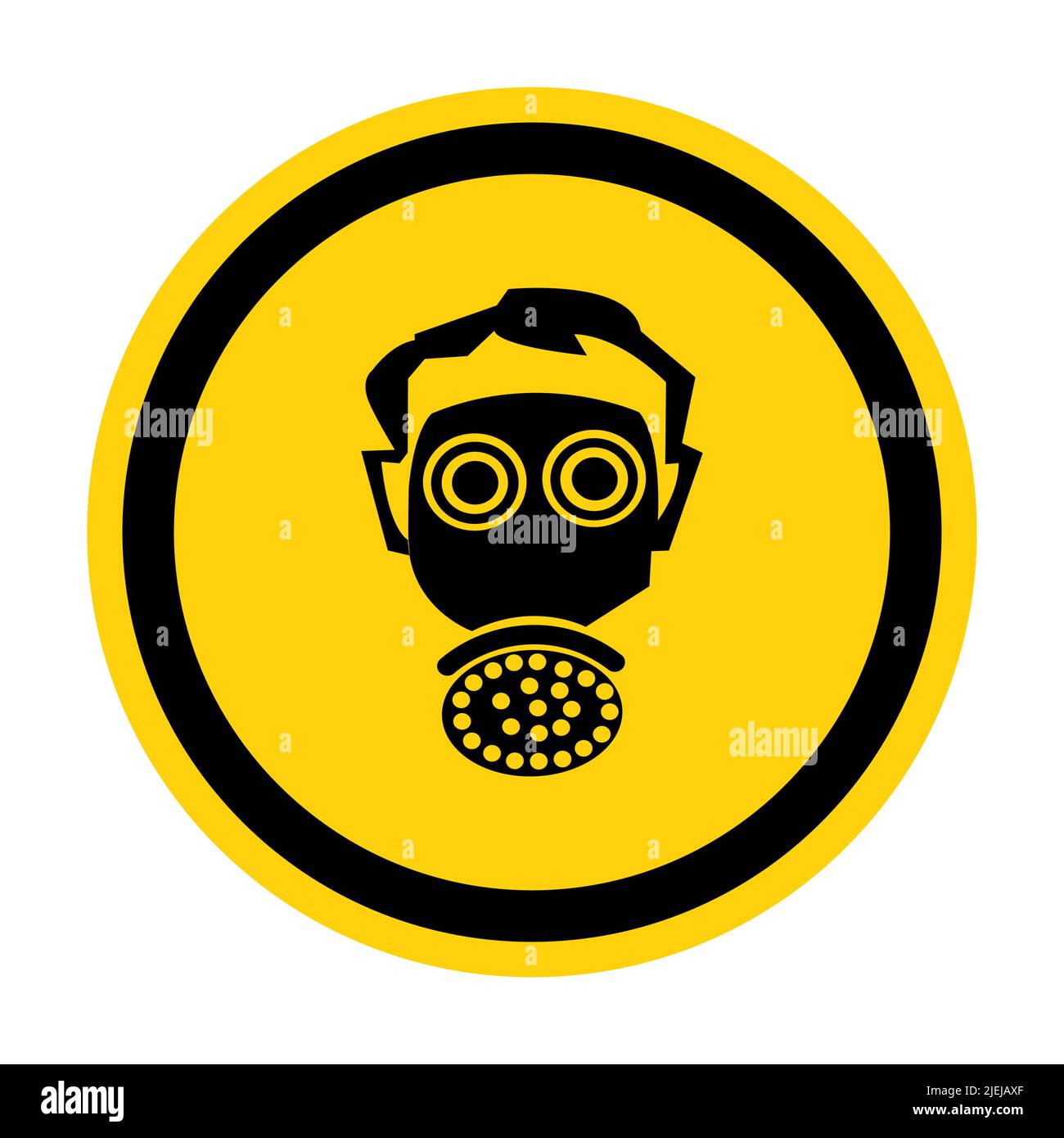 Symbol wear respirator protection Sign Isolate On White Background ...