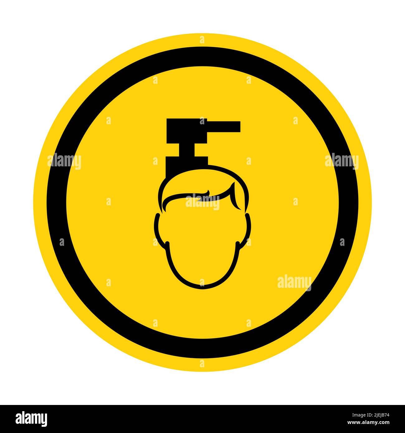 Beware Overhead Hazard Symbol Isolate On White Background,Vector ...