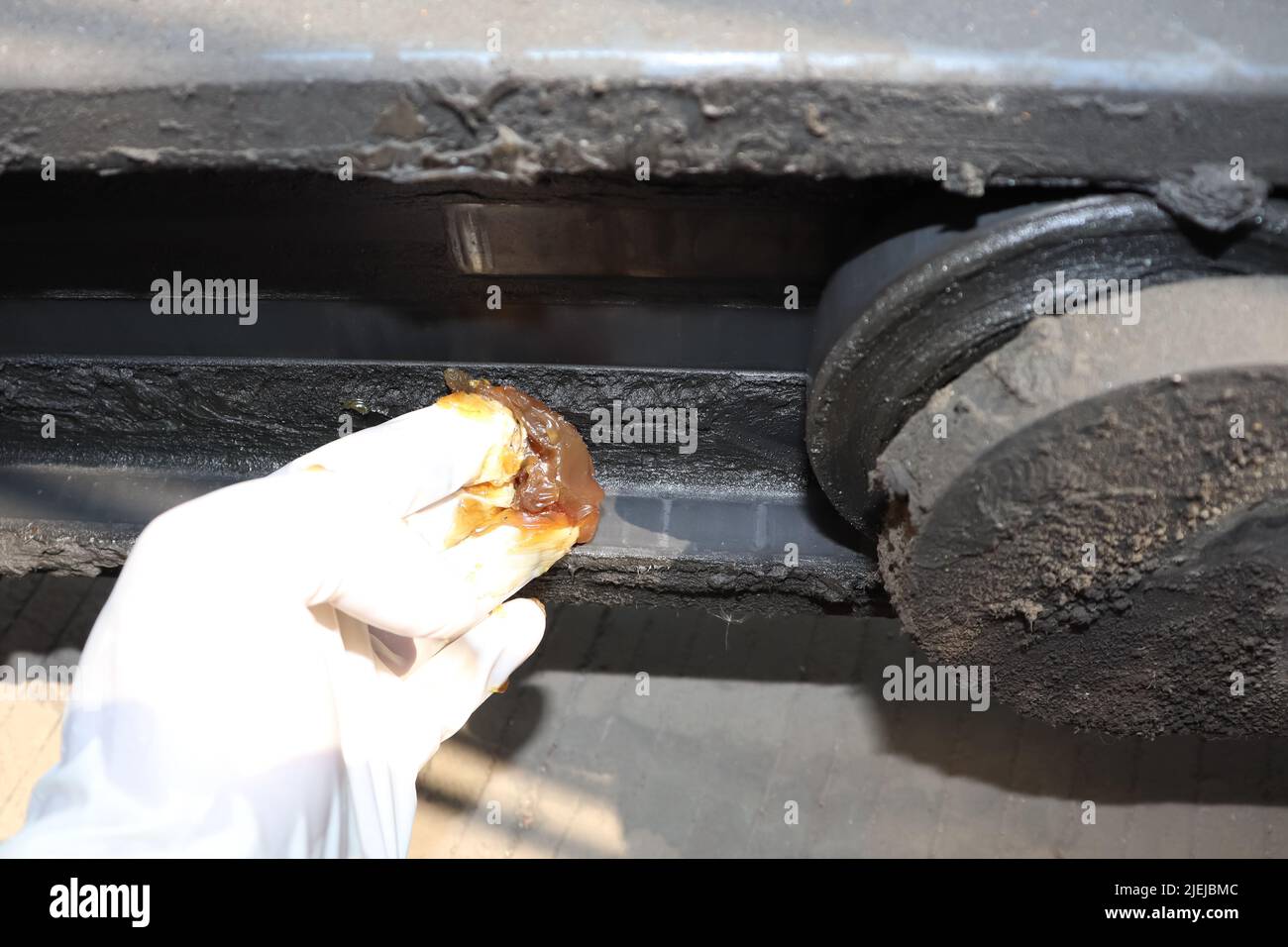 Grease used in industry for slippery materials Stock Photo - Alamy