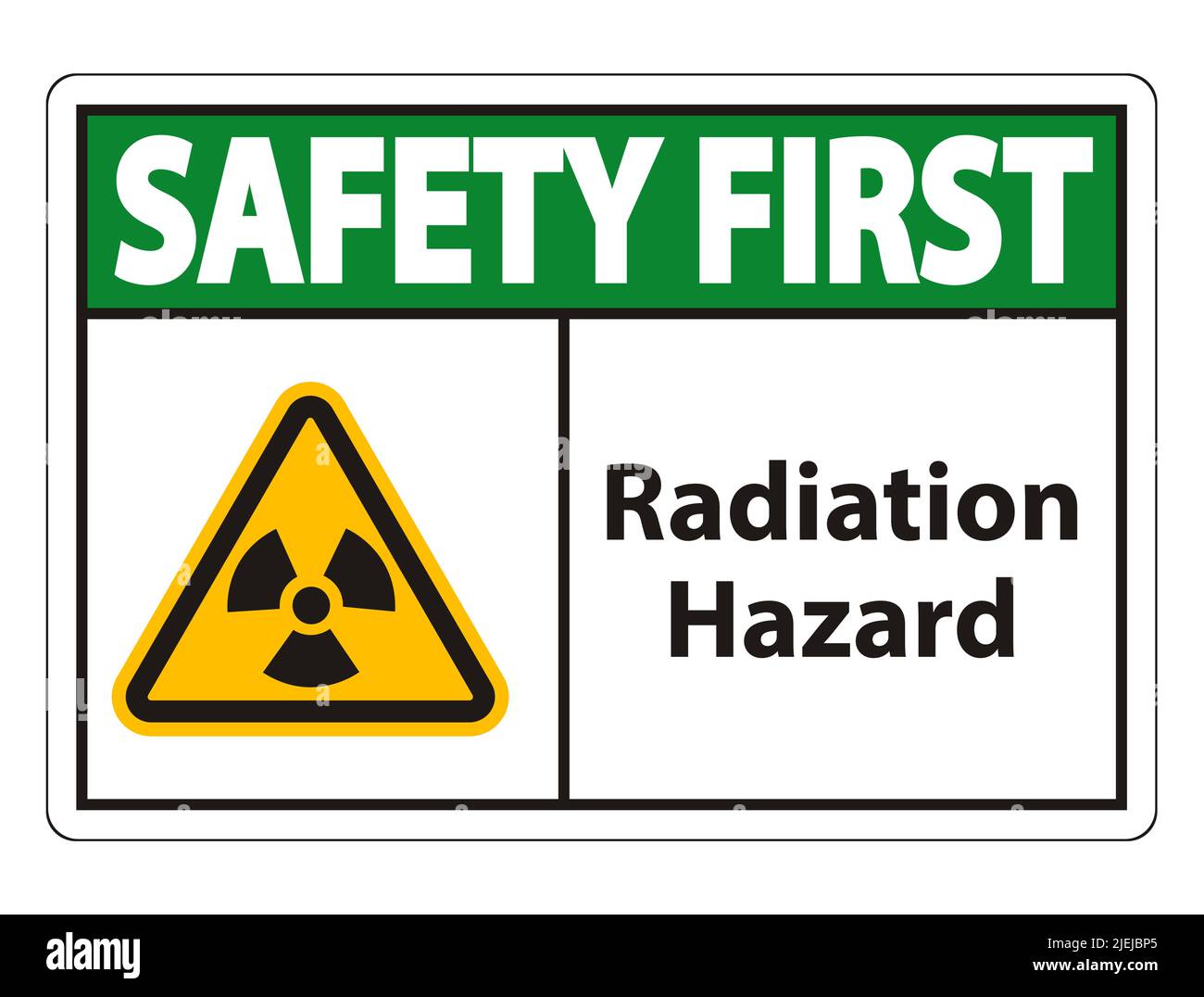 Radiation Hazard Symbol Sign Isolate On White Background,Vector ...