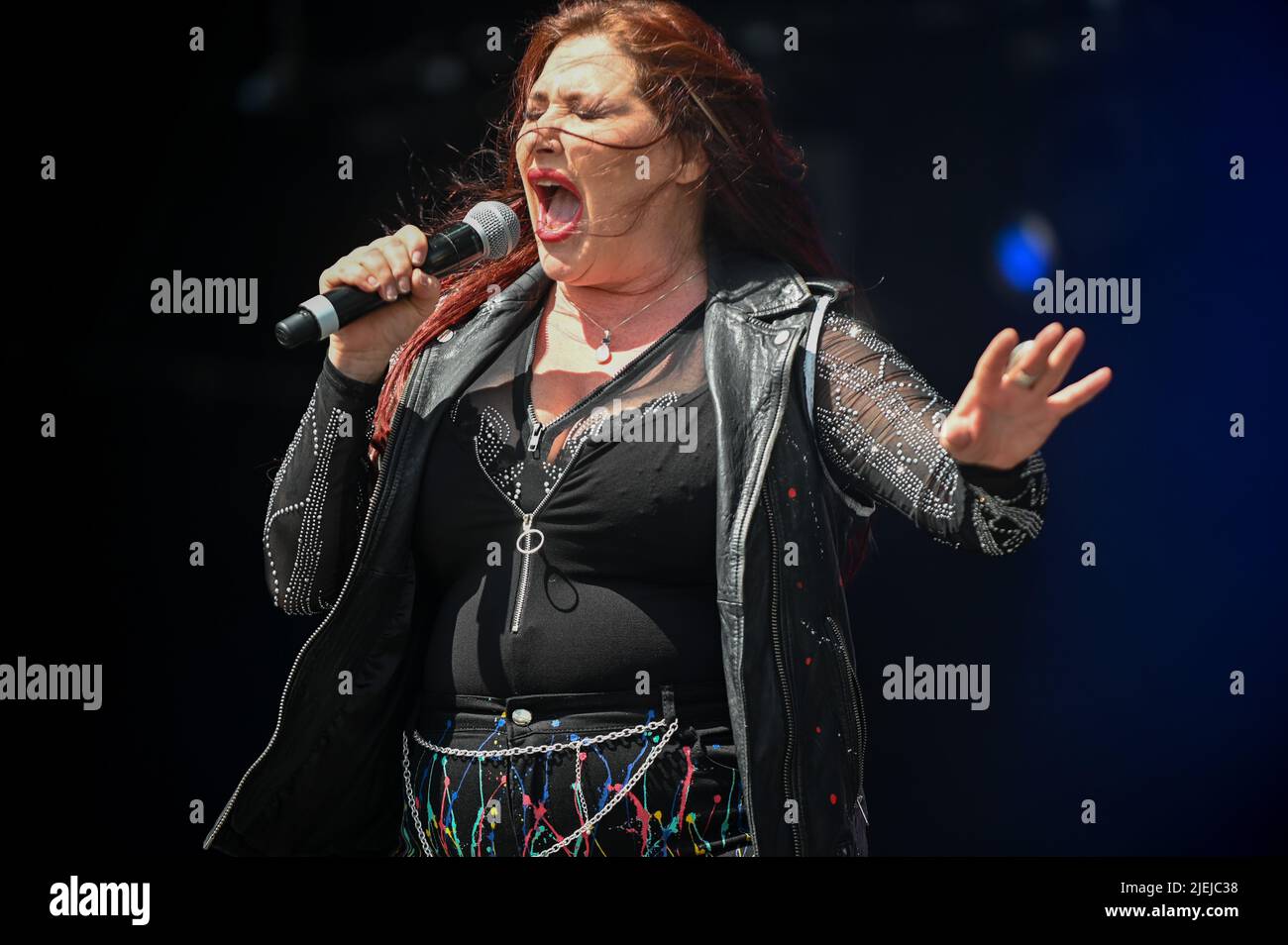 Tiffany seen performing at Lets Rock Leeds 80s Festival in Temple ...