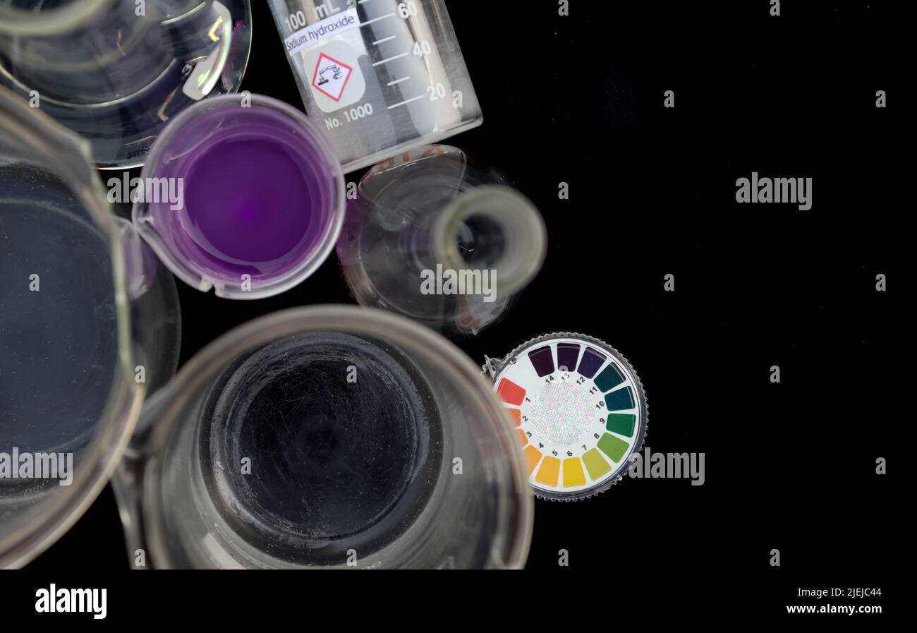 Waste of broken and dangerous chemical equipment Stock Photo - Alamy