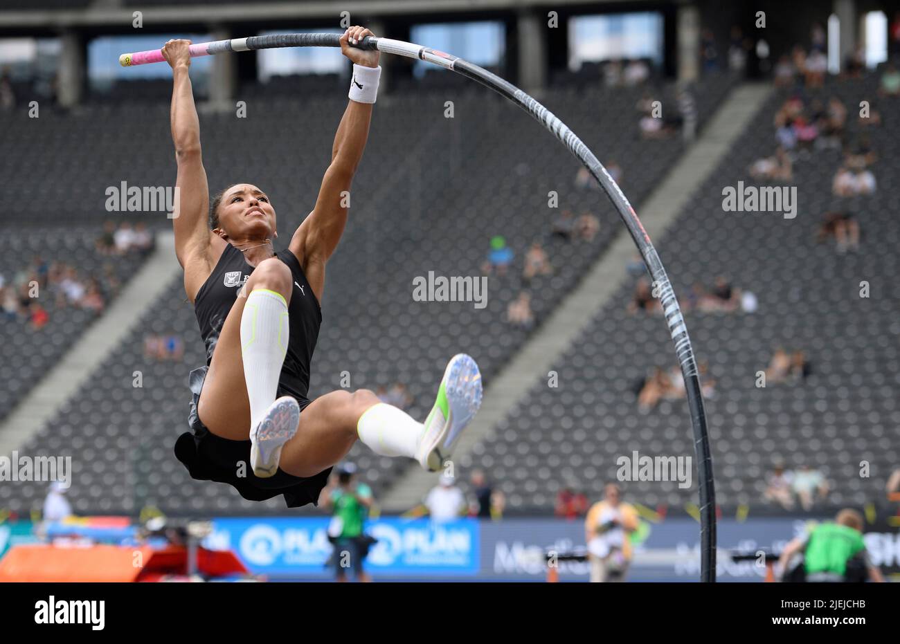 Jacqueline OTCHERE (MTG Mannheim) action. Women's pole vault final on ...
