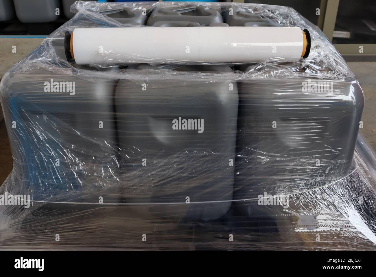 clear Film roll for packing Stock Photo - Alamy