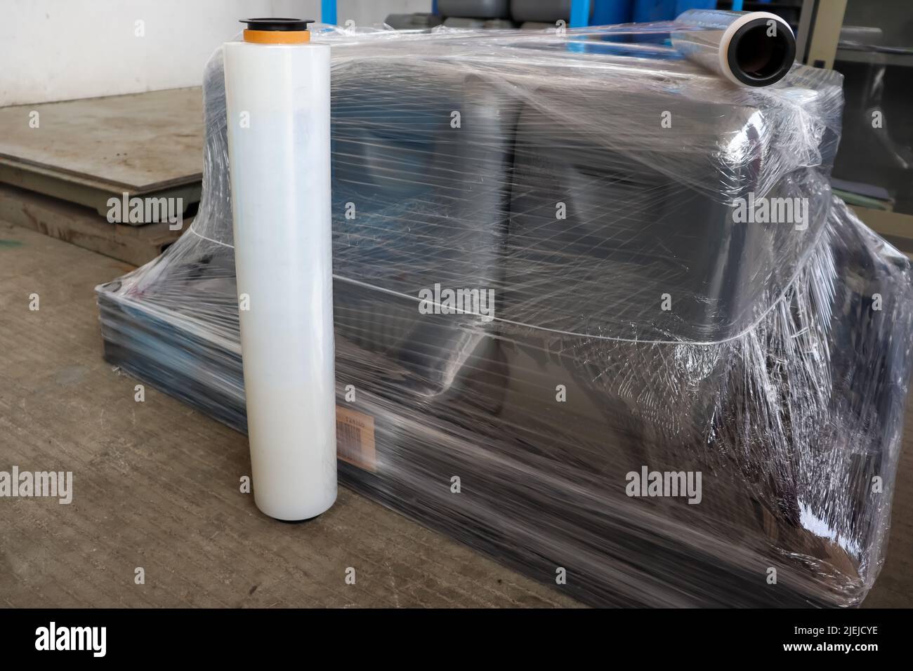 clear Film roll for packing Stock Photo - Alamy