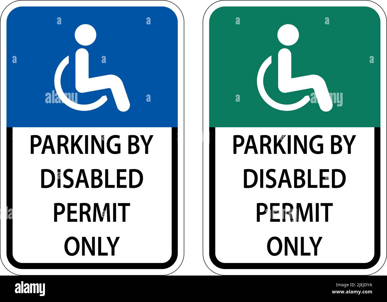 Accessible Parking Sign On White Background Stock Vector Image & Art ...