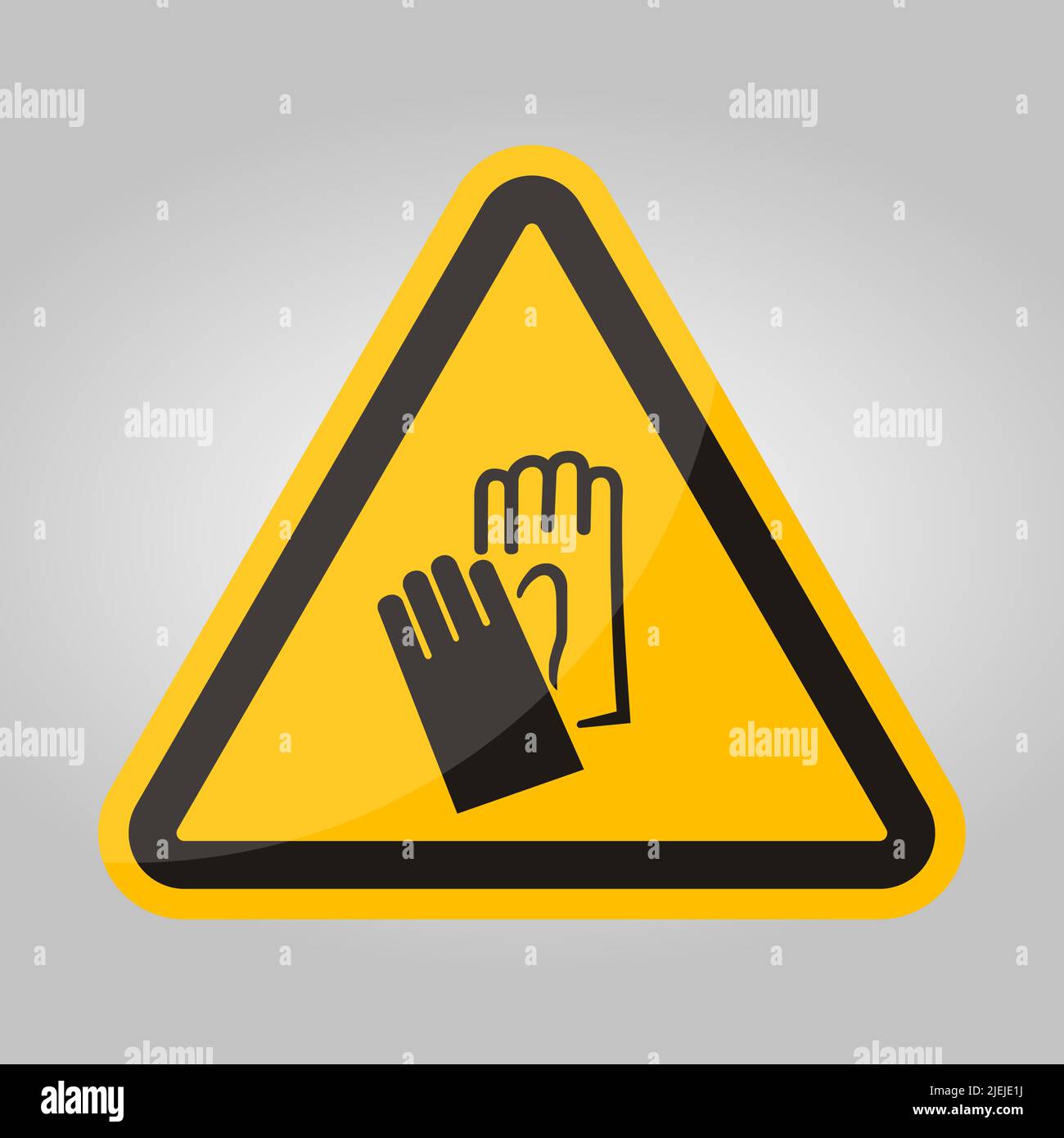 Symbol Wear Hand Protection sign Isolate On White Background,Vector ...