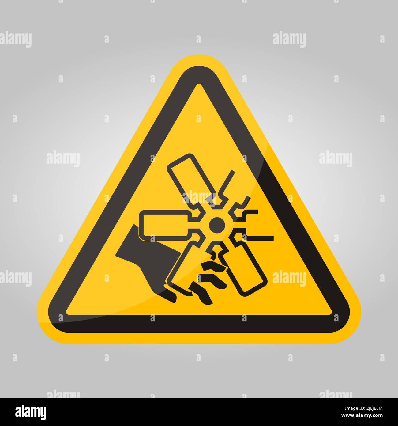 Cutting of Fingers Or Hand Engine Fan Symbol Sign, Vector Illustration ...