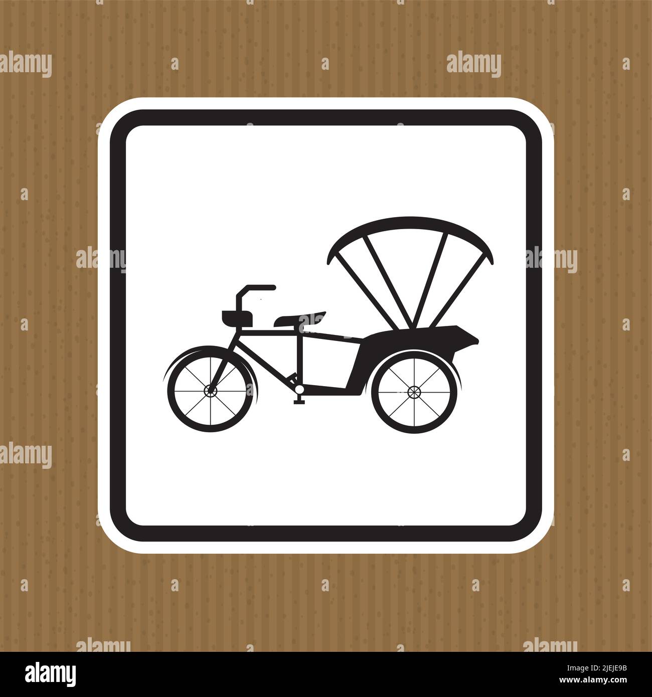 Beware Tricycle Symbol Sign Isolate On White Background,Vector ...