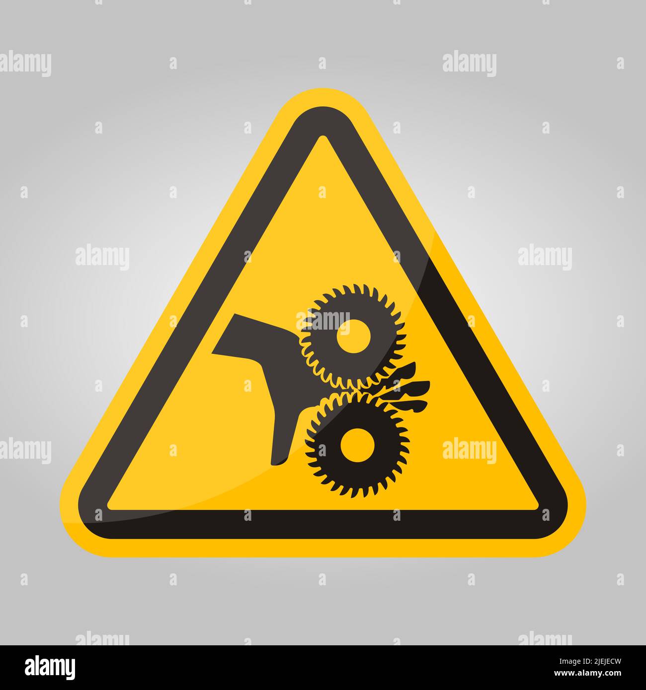 Cutting of Fingers Rotating Blades Symbol Sign, Vector Illustration ...