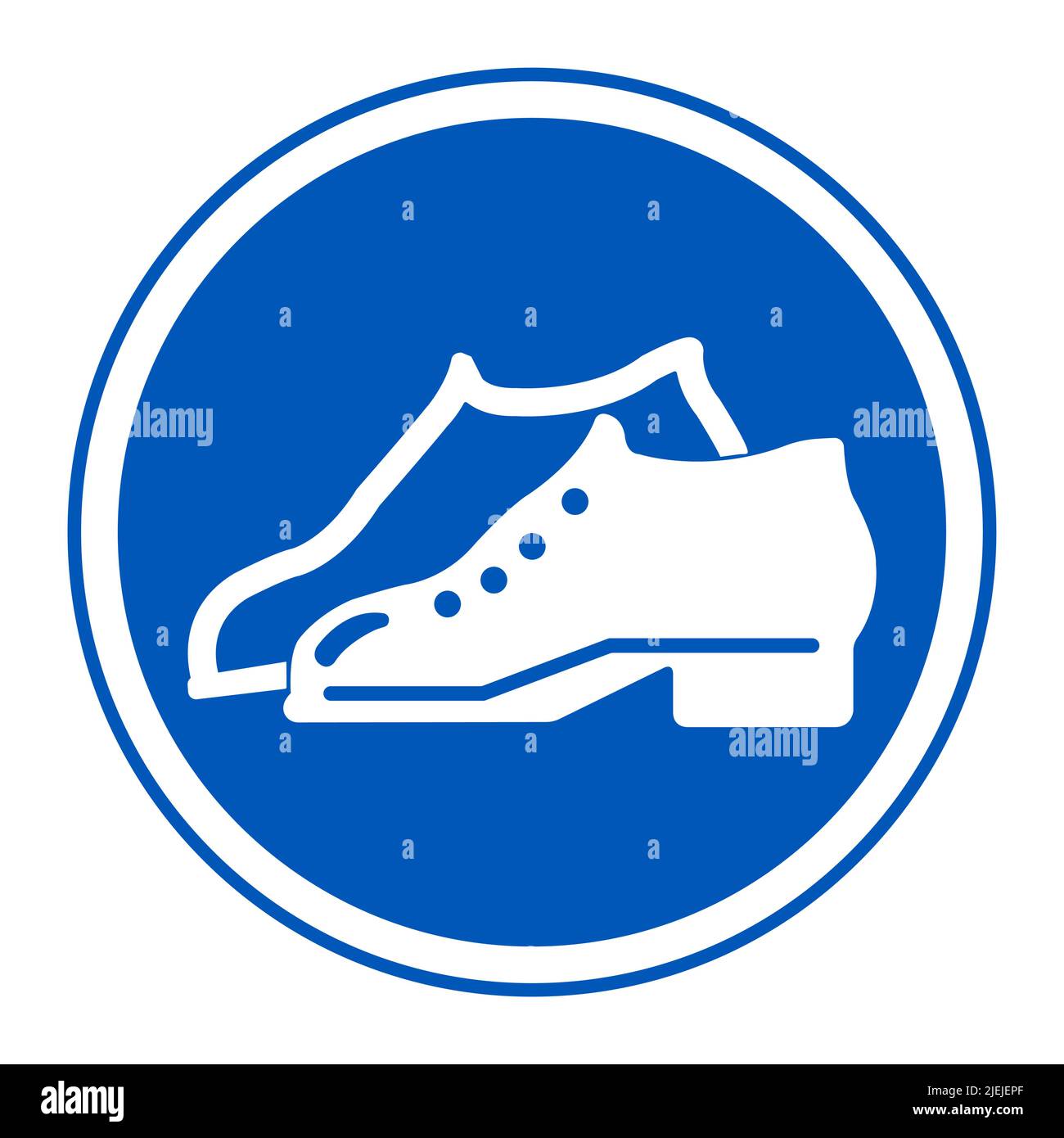 Symbol Enclosed Shoes Are Required In The Manufacturing Area sign ...