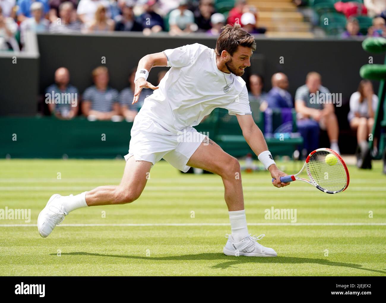 Cameron Norrie during his match against Pablo Andujar on day one of the ...