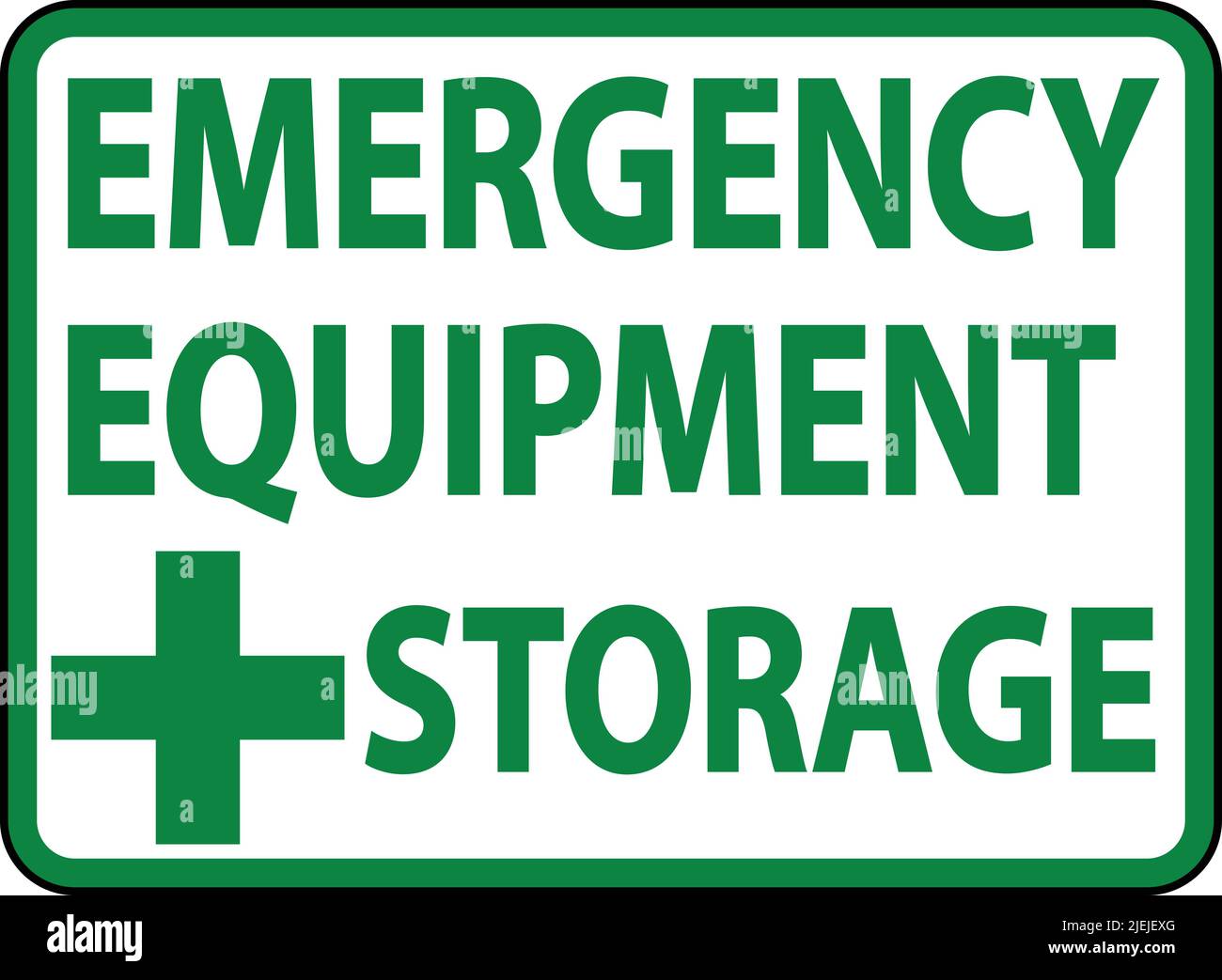 Emergency Equipment Sign on white background Stock Vector Image & Art ...