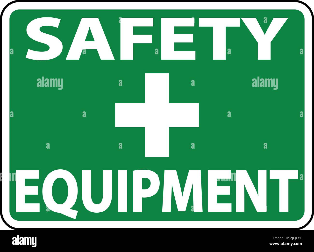 Safety Equipment Sign on white background Stock Vector Image & Art - Alamy