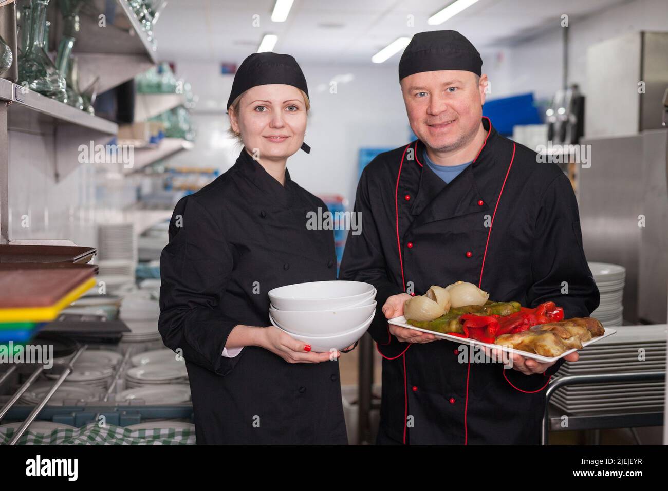 Two cooks hi-res stock photography and images - Alamy