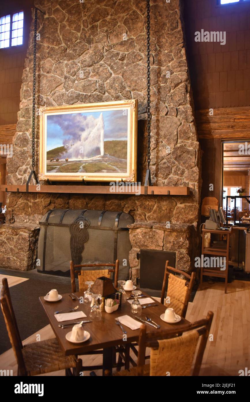 Yellowstone National Park, U.S.A. 5/21-24/2022. Old Faithfull Inn ...