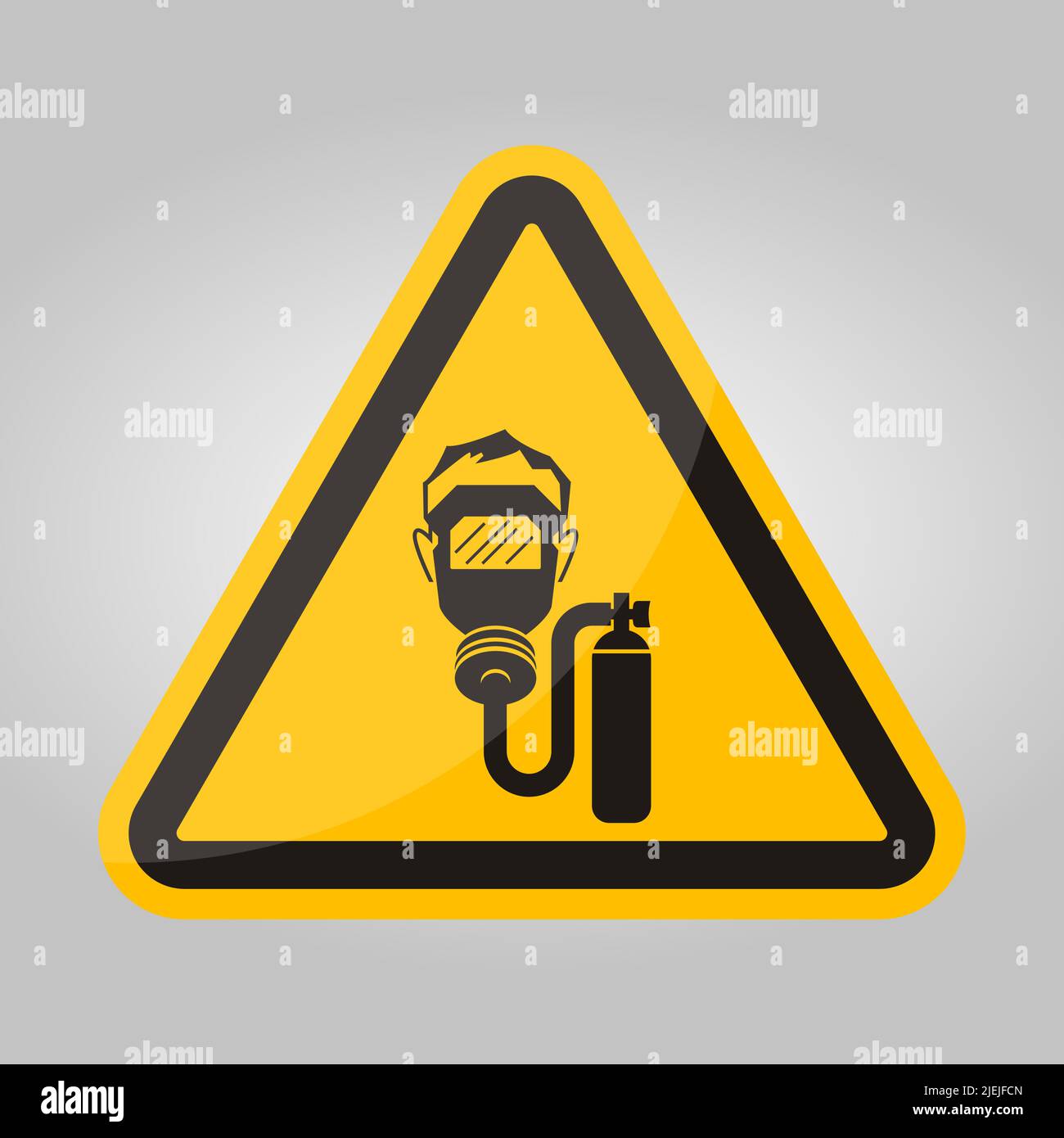 Warning Sign Breathing Apparatus Required Stock Vector Image & Art - Alamy
