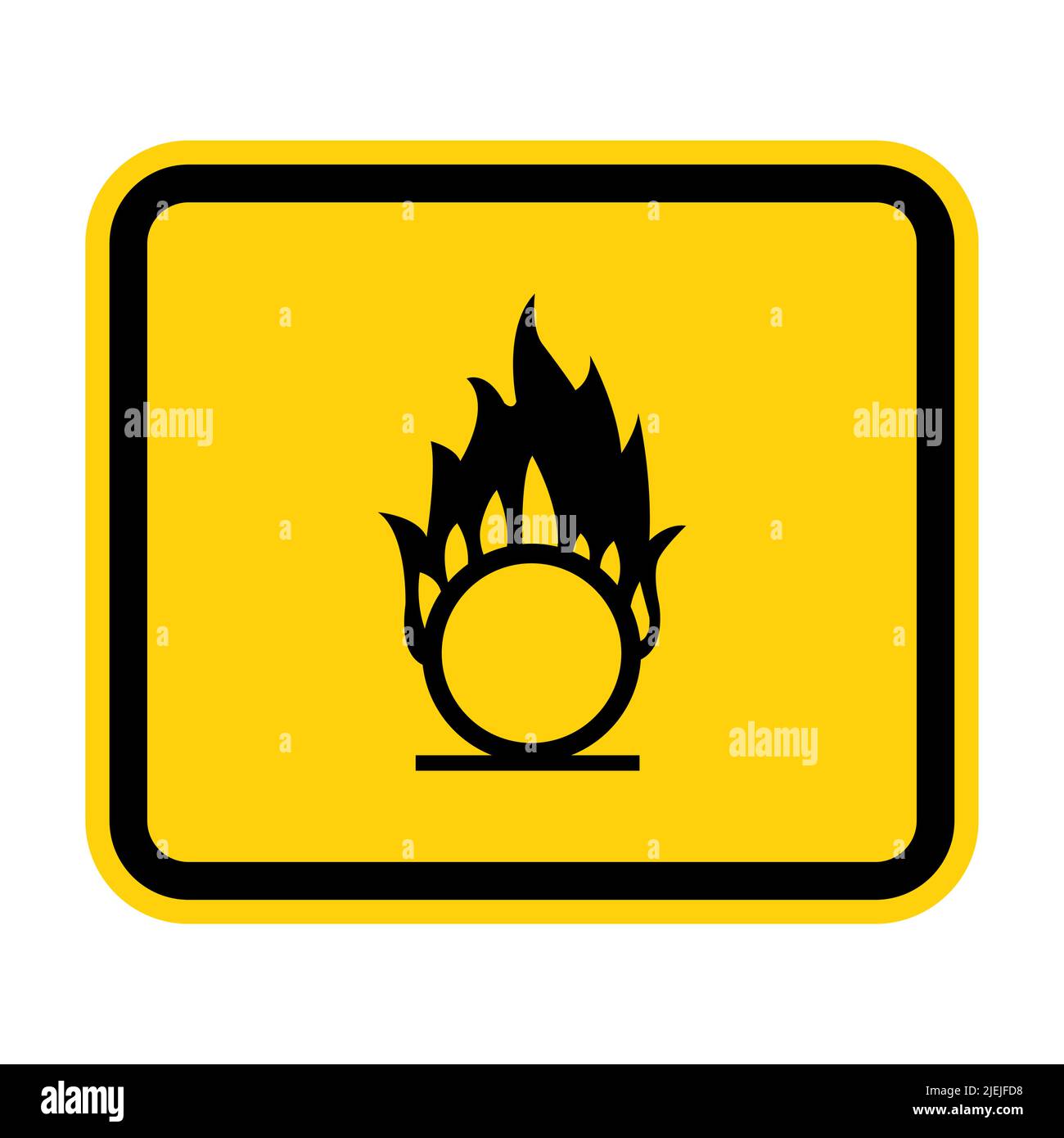 Beware Oxidizing Substance Symbol Isolate On White Background,Vector ...