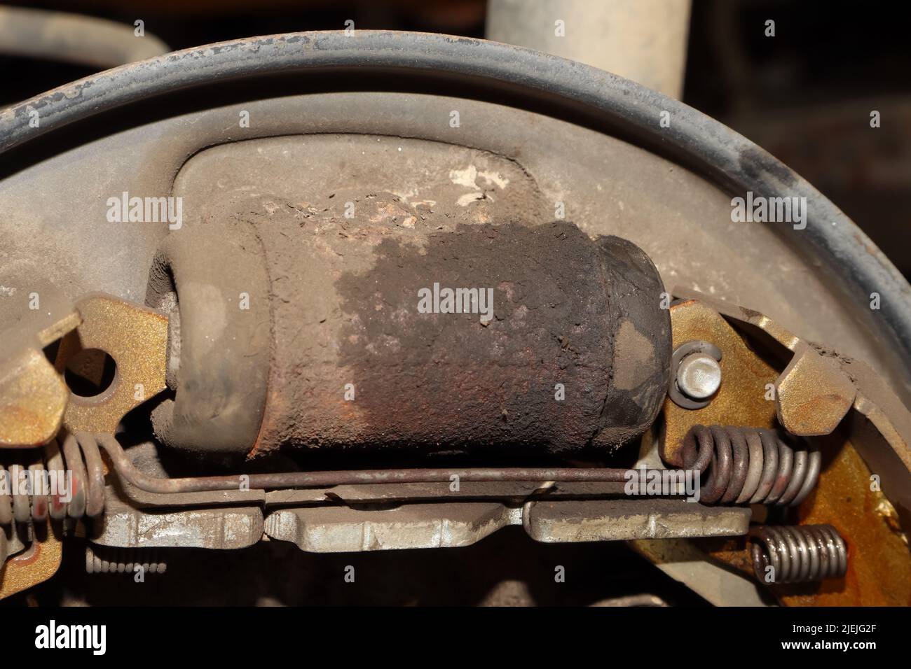 cylinder of car broke and leak Stock Photo - Alamy