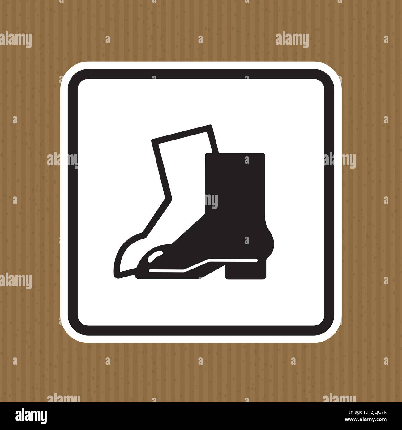 Symbol Wear Foot Protection sign Isolate On White Background,Vector ...