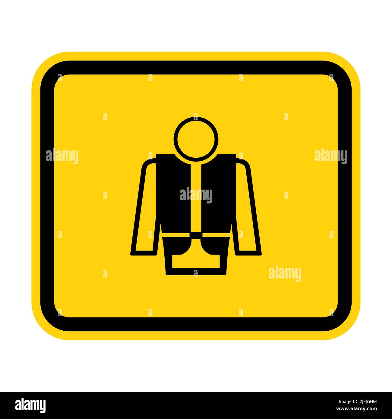 Symbol Wear Life Jacket Isolate On White Background,Vector Illustration ...