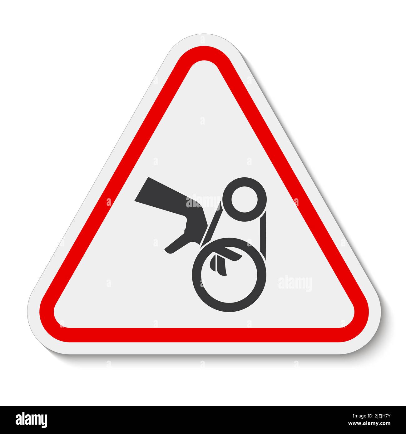 Hand Entanglement Belt Drive Symbol Sign, Vector Illustration, Isolate ...