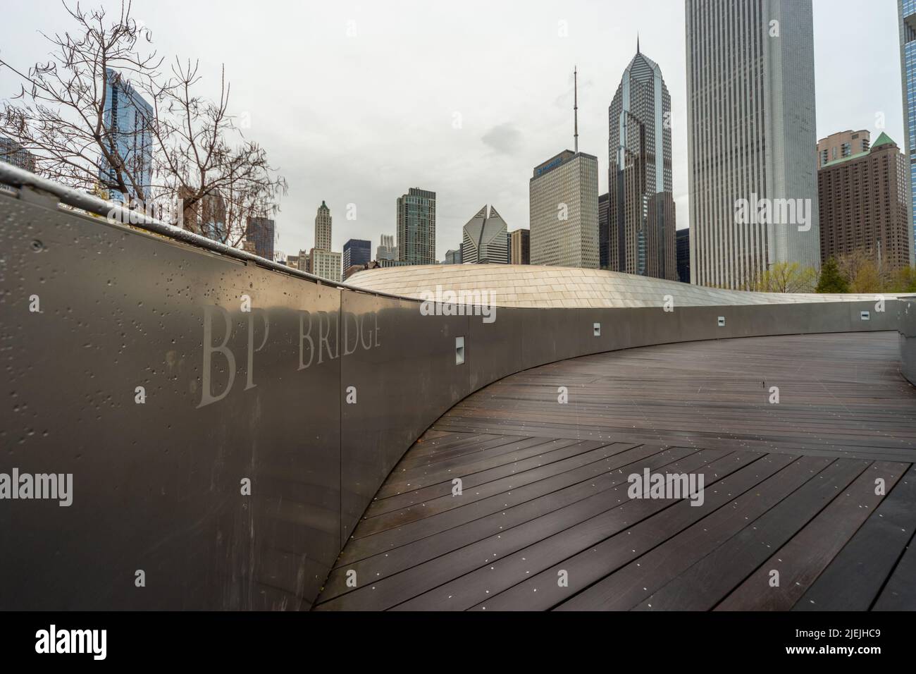 BP Pedestrian Bridge, Chicago, connecting Maggie Daley Park to ...