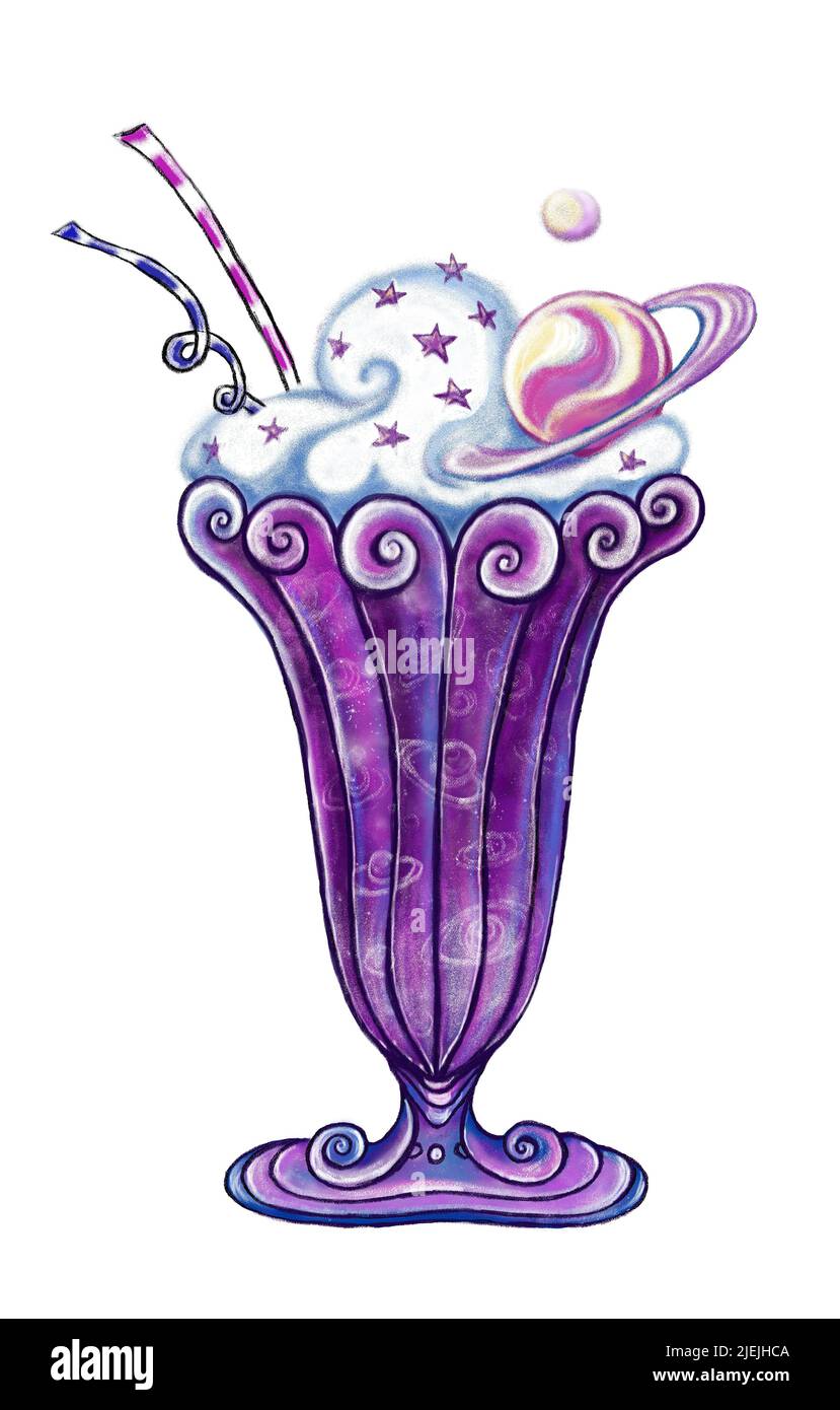 Delicious healthy milkshake Cut Out Stock Images & Pictures - Alamy