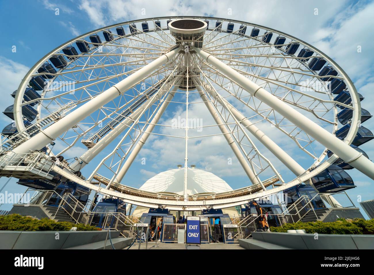 Ultrawide photograph showing the entire structure of the Centennial ...