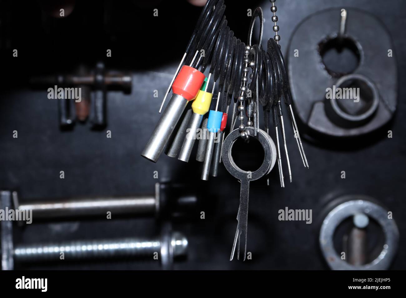 Equipment set for disconnect the power cable Stock Photo - Alamy