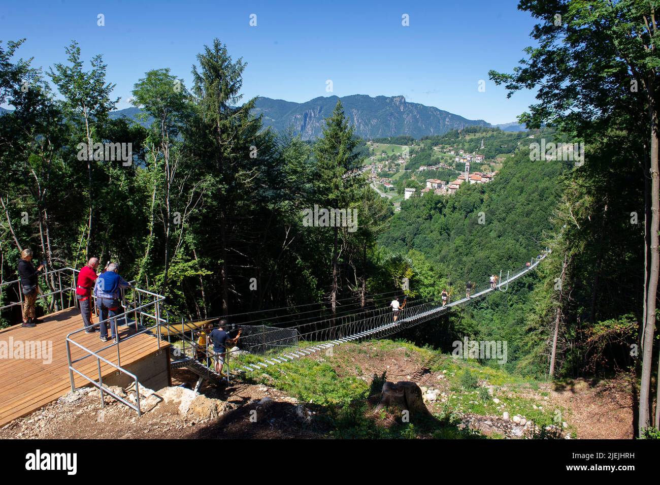June 24, 2022 - Europe, Italy, Lombardy, Dossena in the Province of ...
