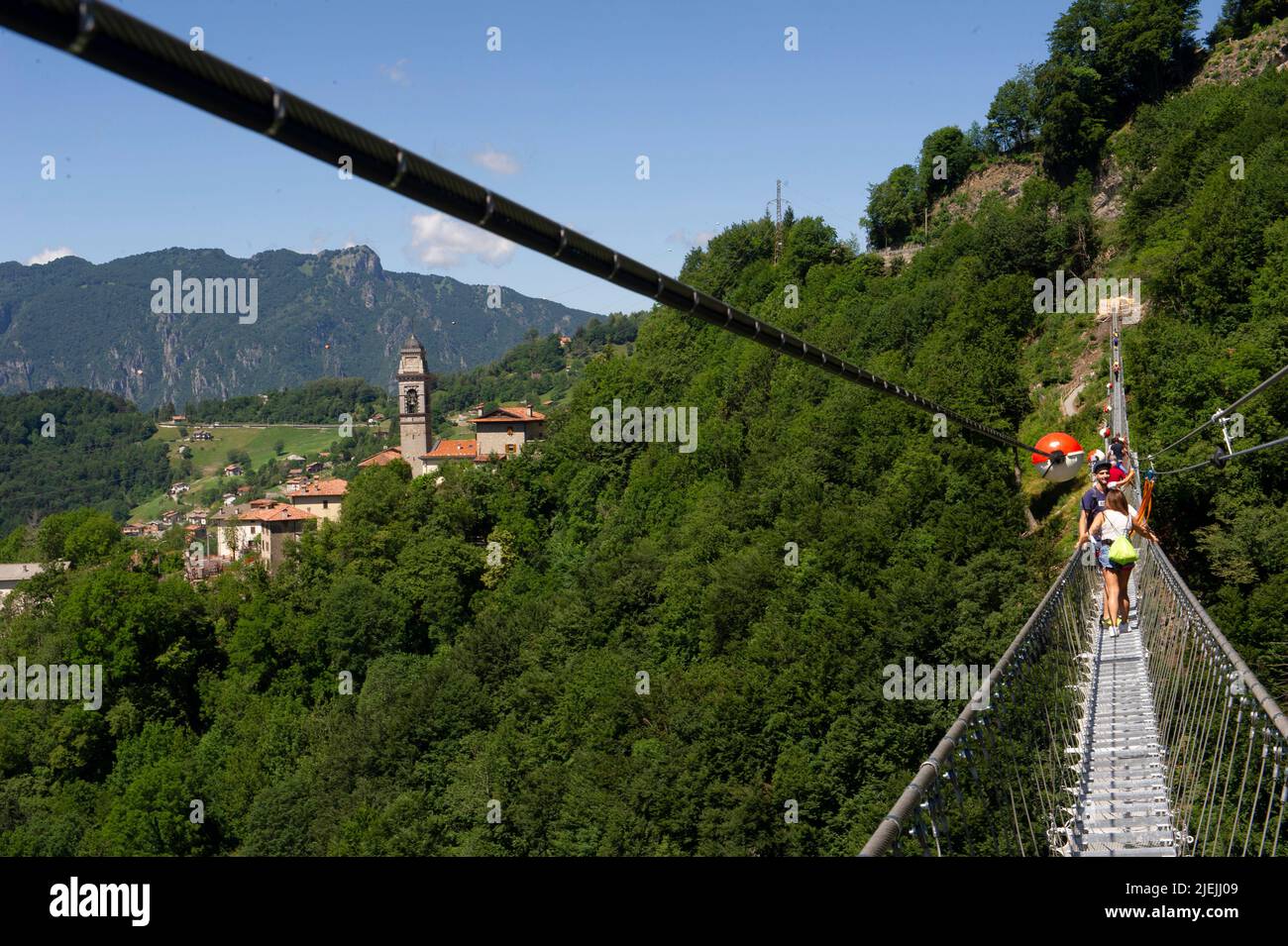 June 24, 2022 - Europe, Italy, Lombardy, Dossena in the Province of ...