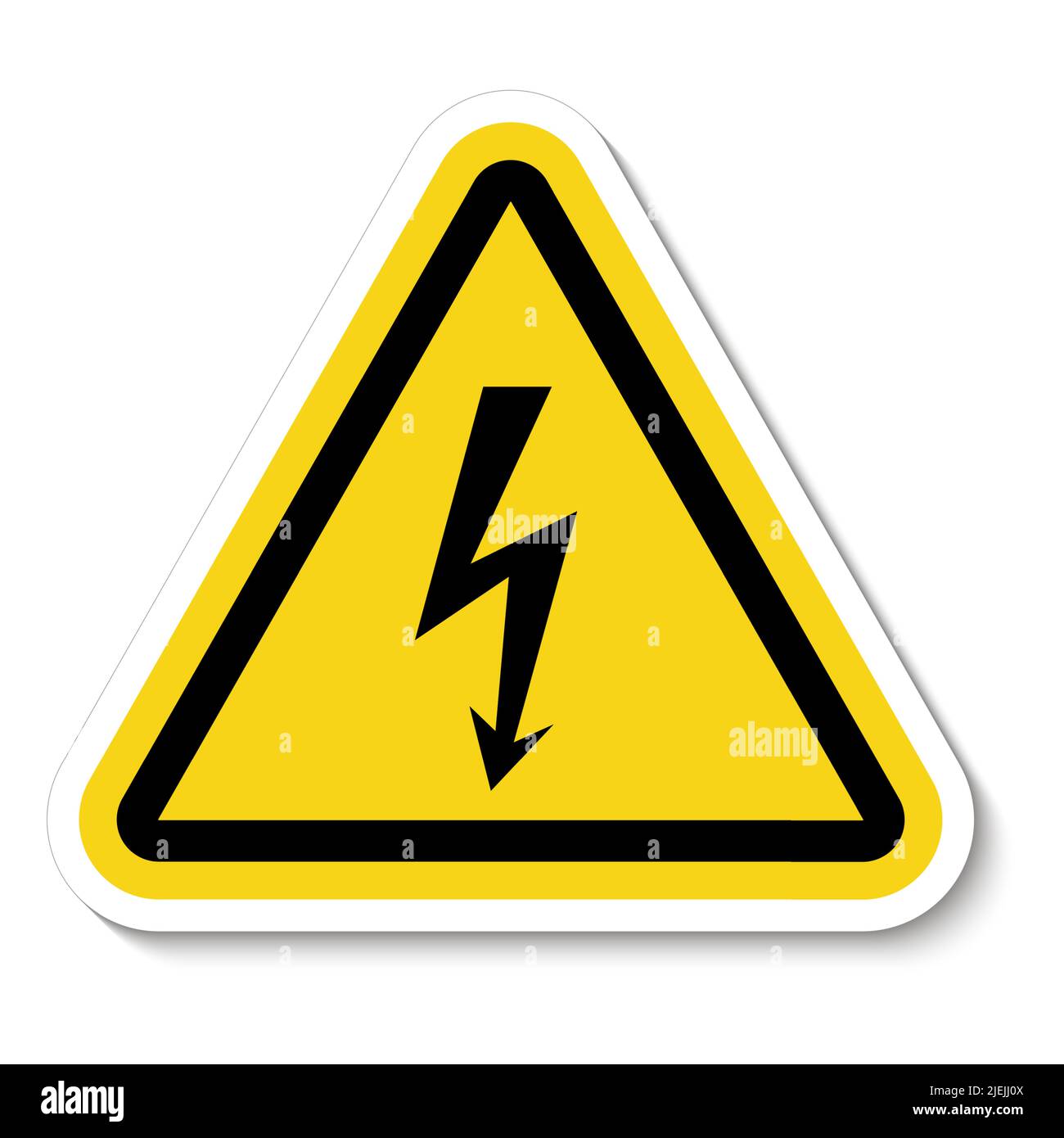 Danger High Voltage Symbol Sign Isolate on White Background,Vector ...