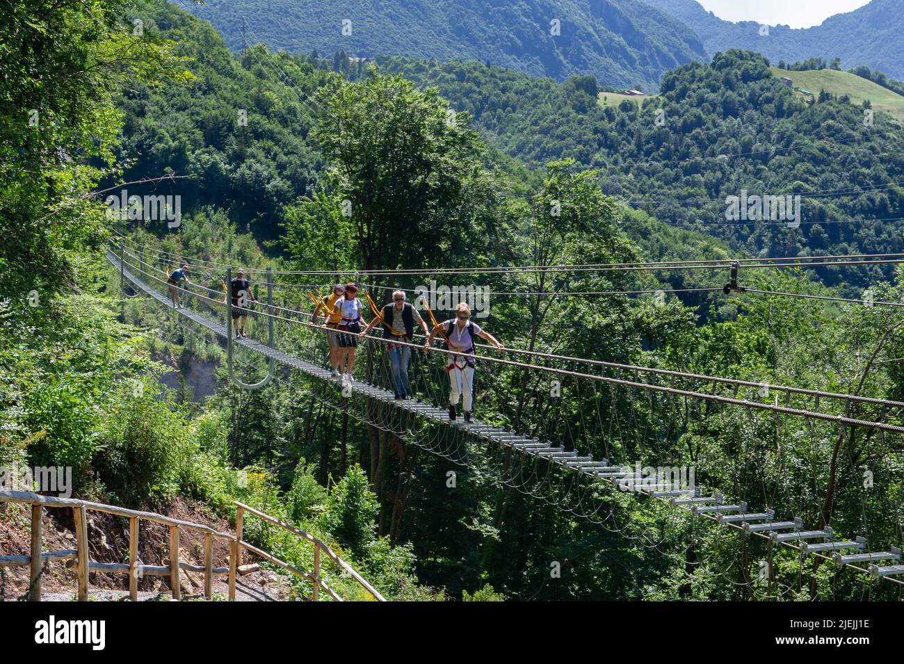 June 24, 2022 - Europe, Italy, Lombardy, Dossena in the Province of ...