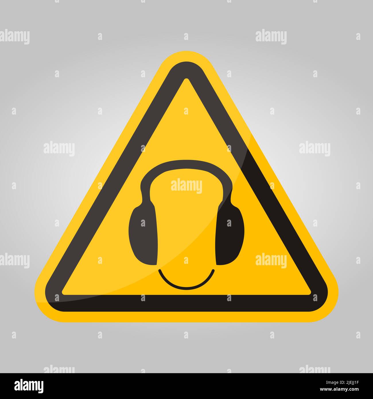Symbol wear ear protection Sign Isolate On White Background,Vector ...