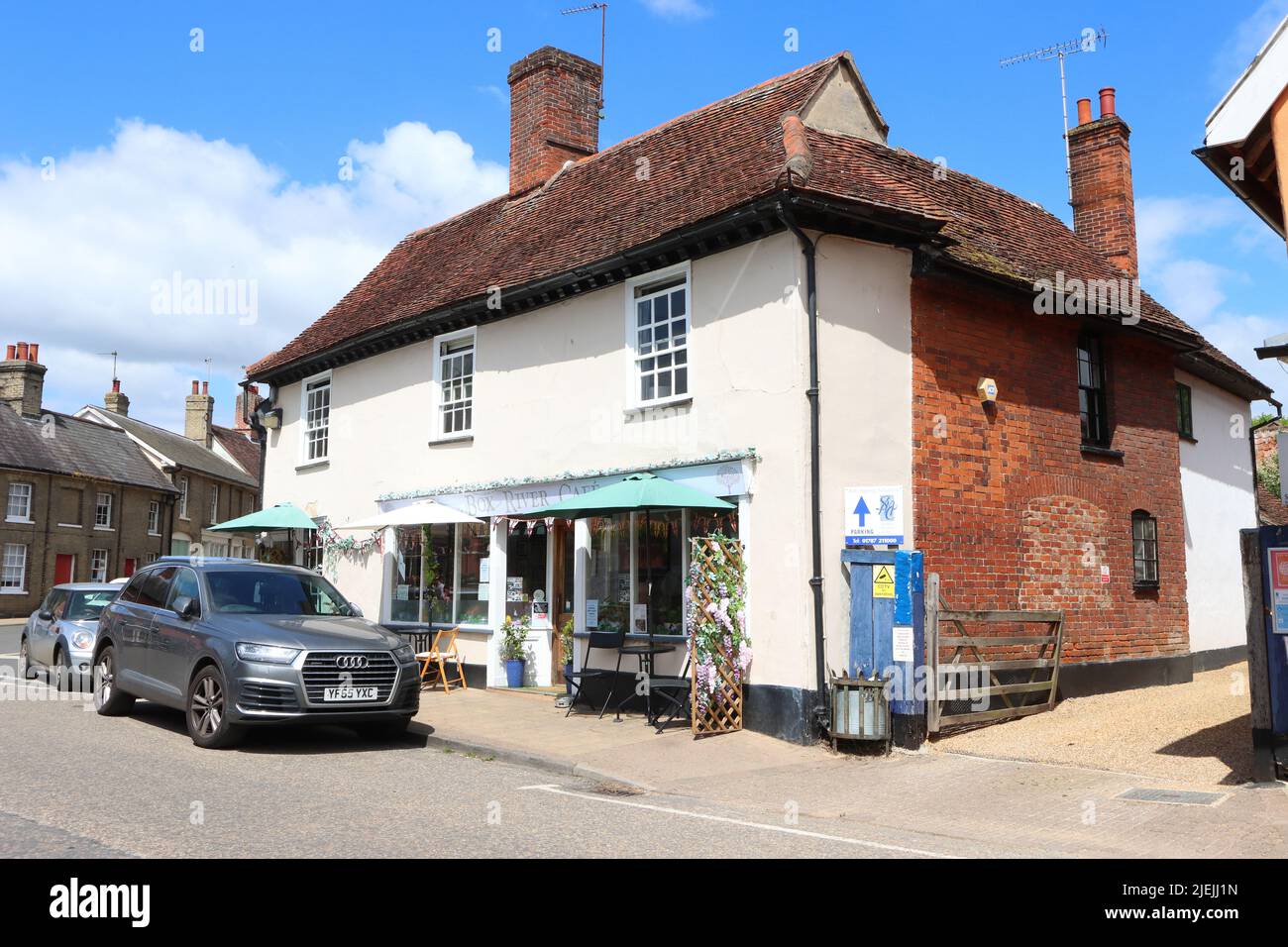 Box River Café, Broad Street, Boxford, Suffolk, UK Stock Photo - Alamy