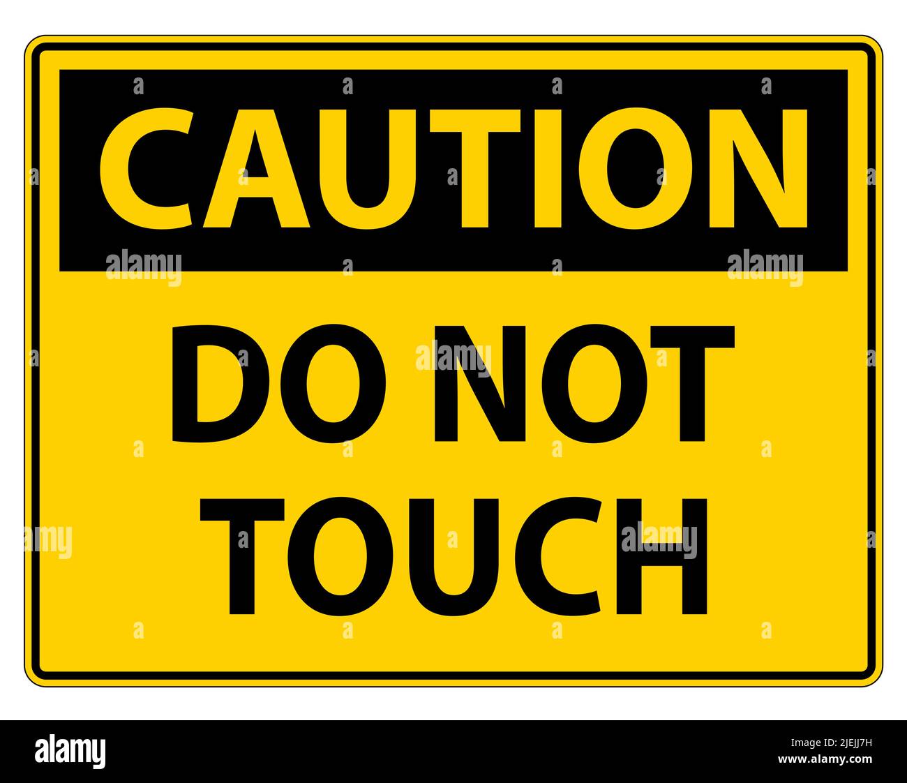 Caution sign do not touch and please do not touch Stock Vector Image ...
