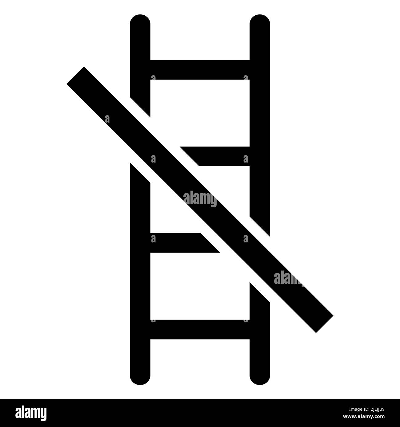Do Not Use Ladders Symbol Stock Vector Image & Art - Alamy