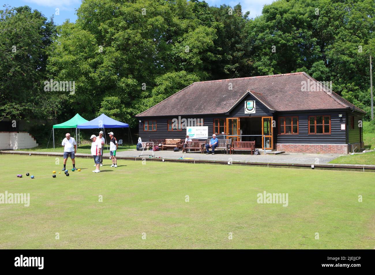 Boxford Bowls Club, Boxford, Suffolk, UK Stock Photo - Alamy