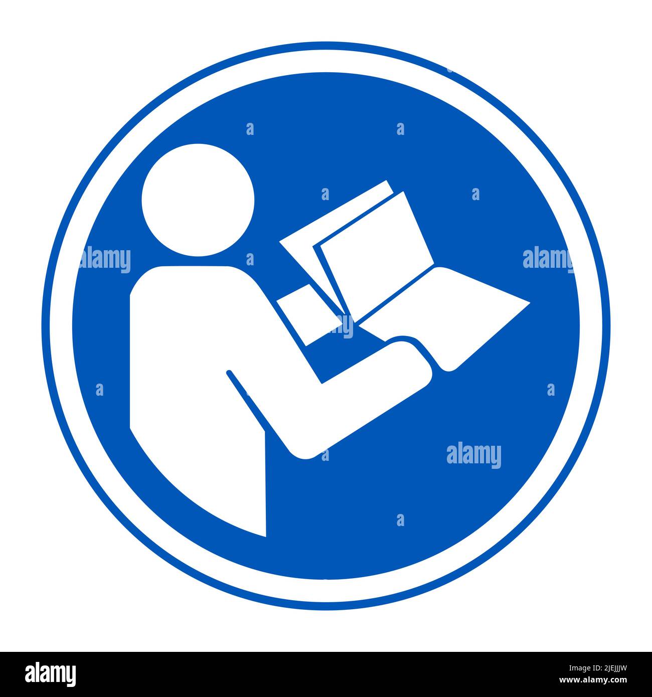 Read Technical Manual Before Servicing symbol Isolate On White ...