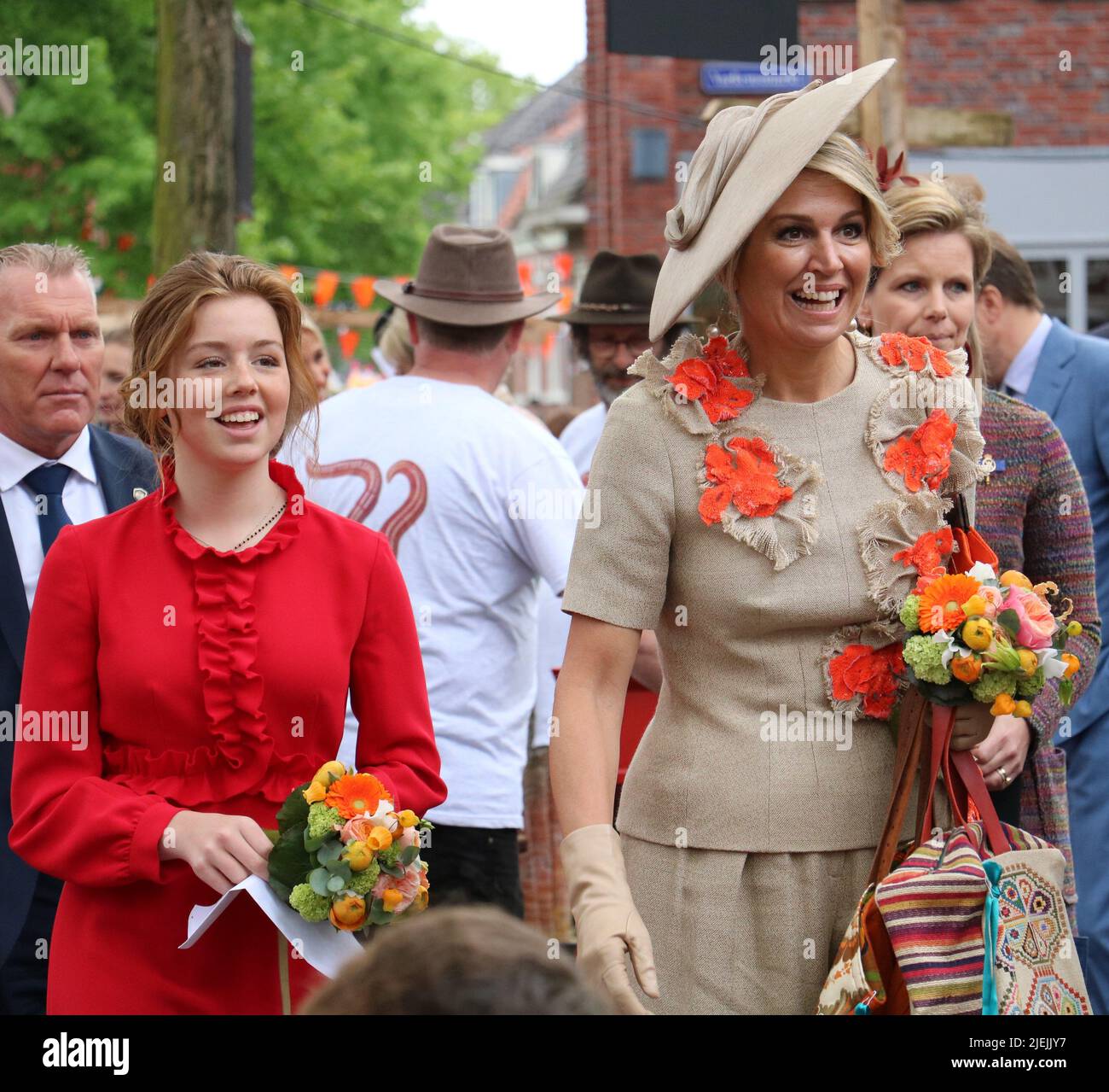 Queen Maxima and Princess Alexia during King's Day 2019 Stock Photo - Alamy
