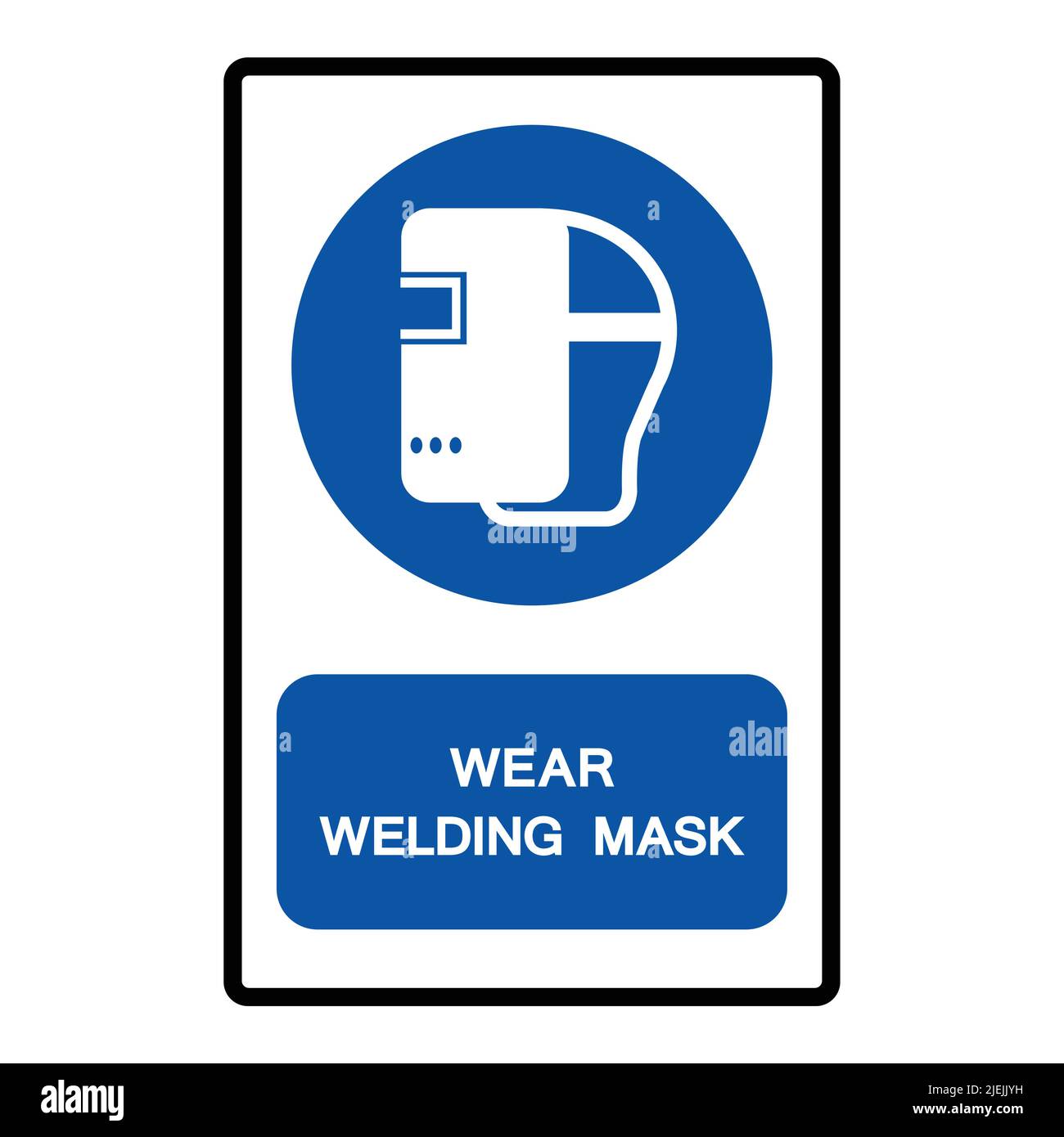 Wear Welding Mask Symbol Sign Isolate on White Background,Vector ...
