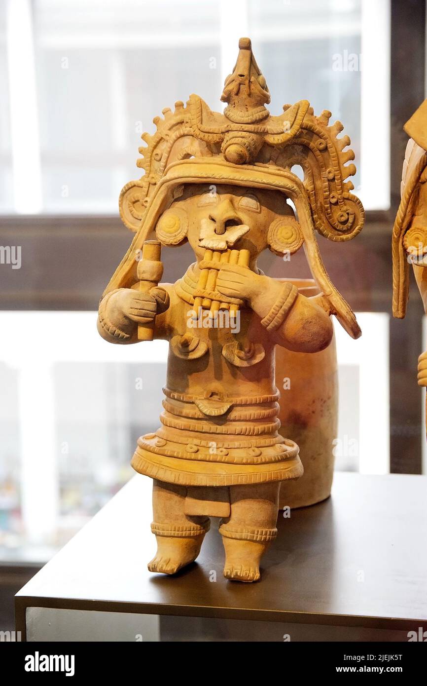 Sculptures of the Pre-Columbian era at the archaeology museum in ...