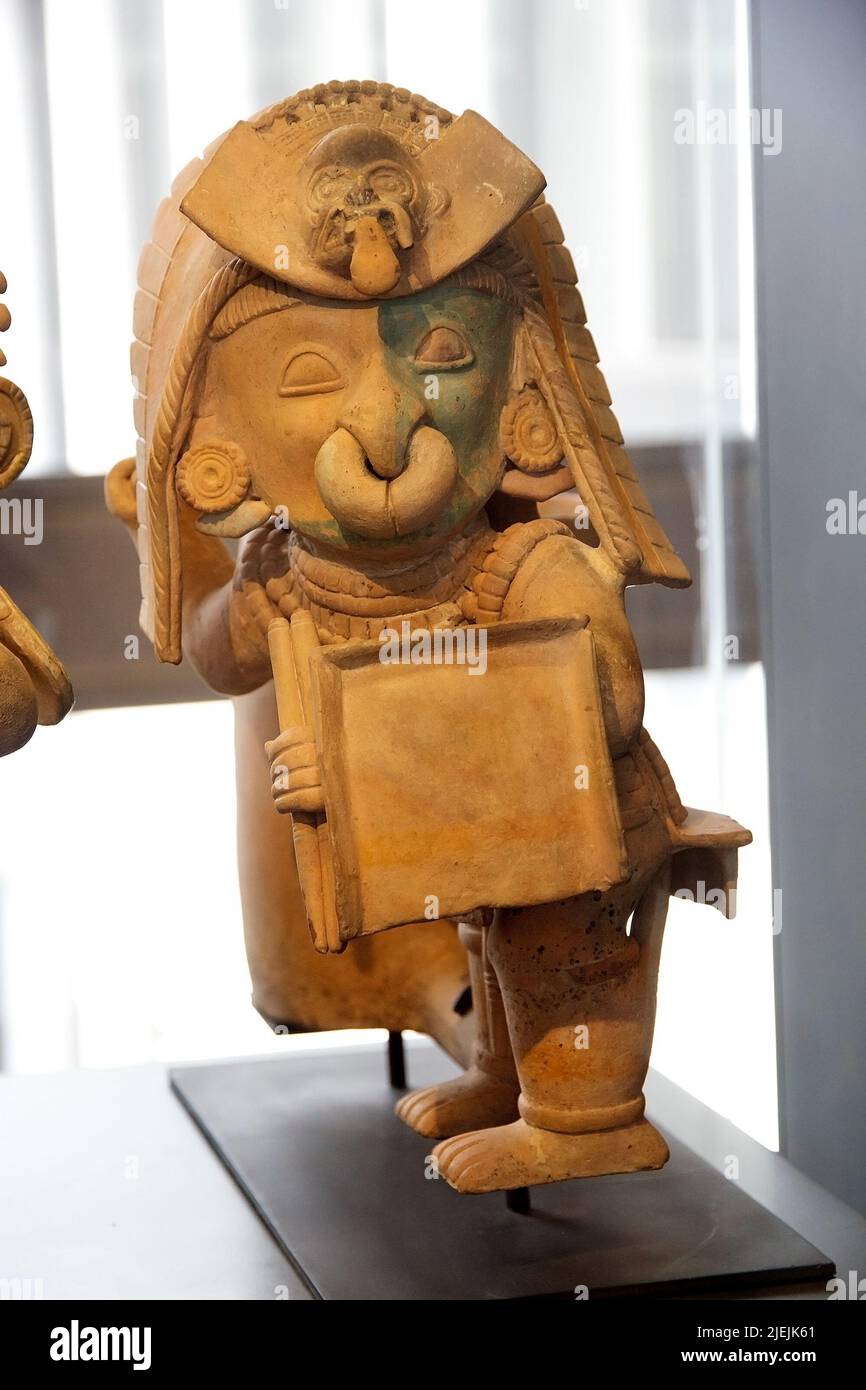 Sculptures of the Pre-Columbian era at the archaeology museum in ...