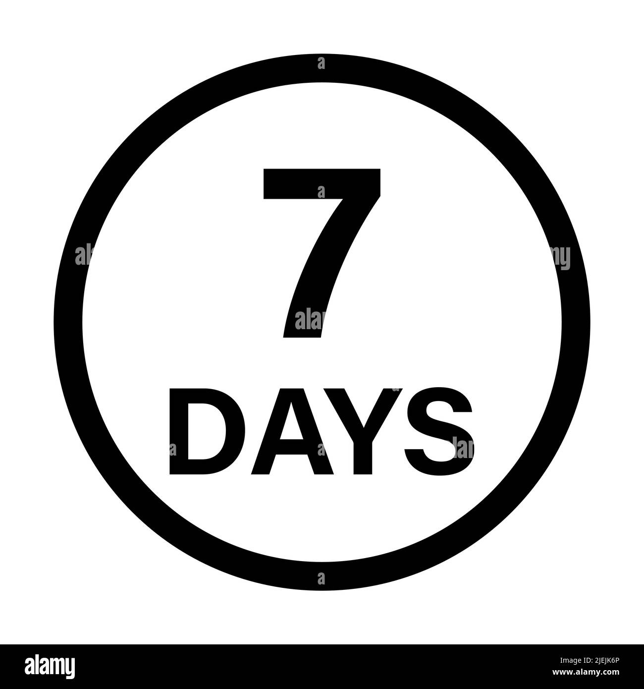 7 days money back warranty icon vector for graphic design, logo ...