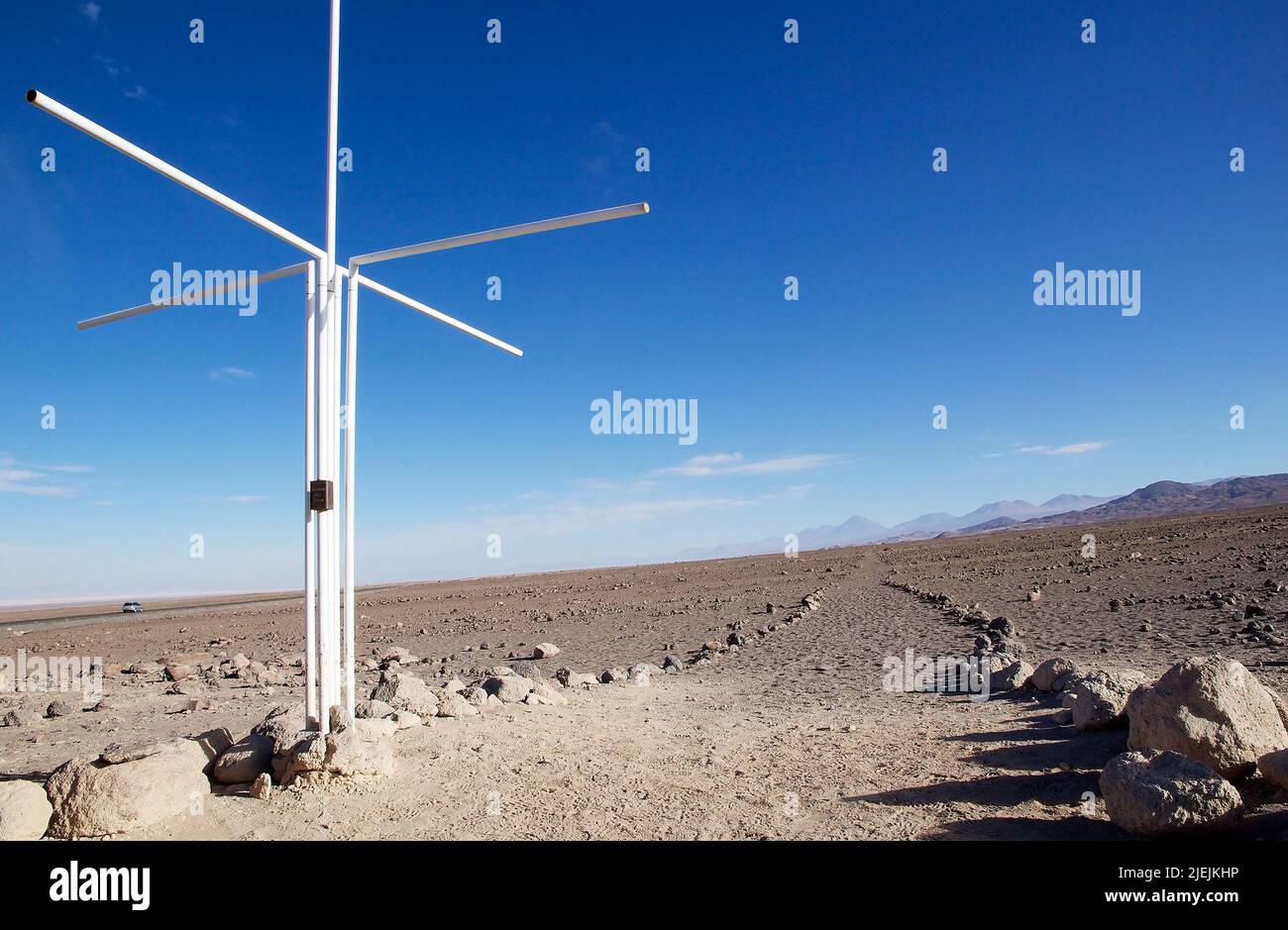 The chilean Inca trail monument in the Atacama desert, Chile. The ...